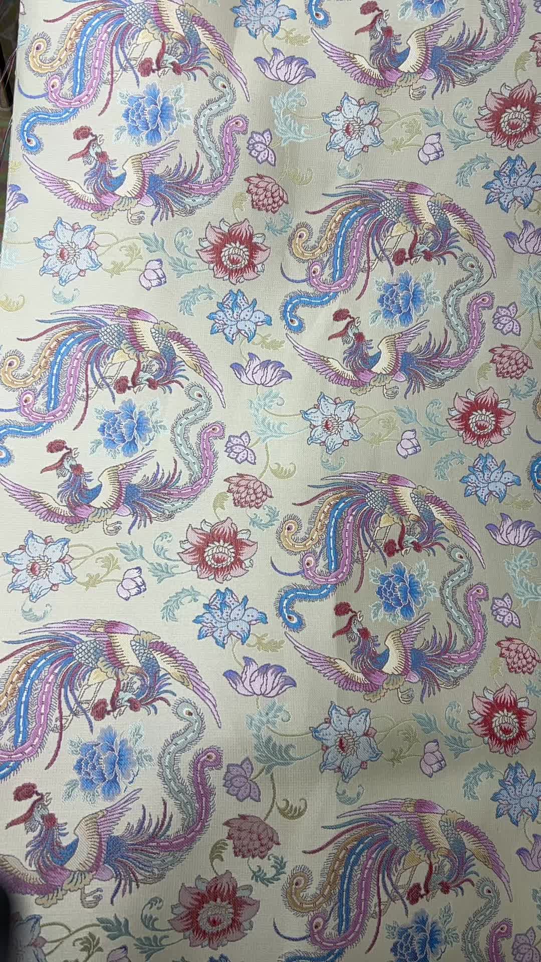 张国权的凤凰团花 #刺绣工艺 #简笔画画