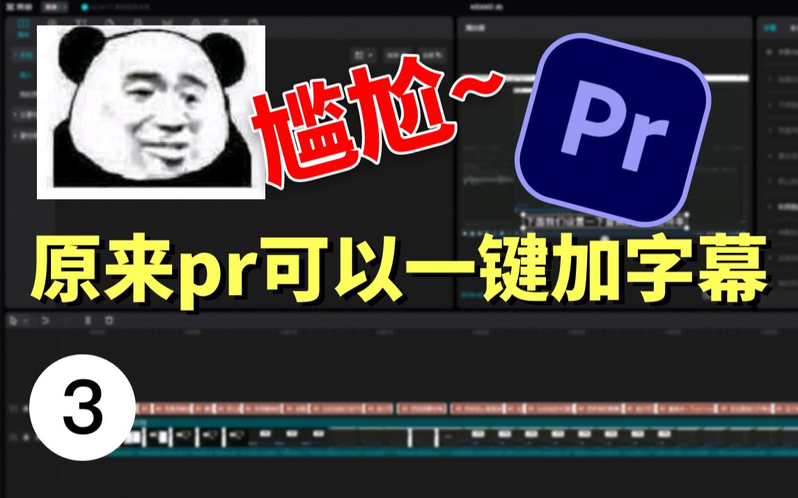 视频加字幕 pr一键加字幕