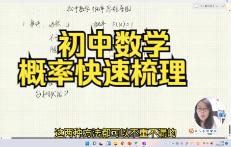 中考数学必拿分数:概率,真题概览+知识点快速梳理
