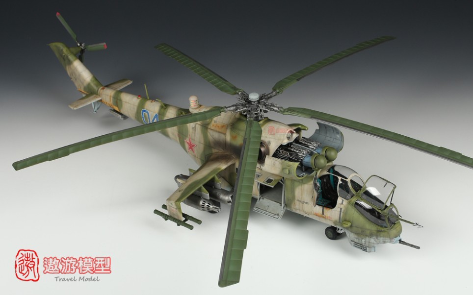 小号手1/35米-24V雌鹿武装直升机完成品鉴赏