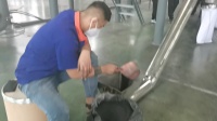 活性炭二级分级实验,山东摩克立气流分级机现场实验操作