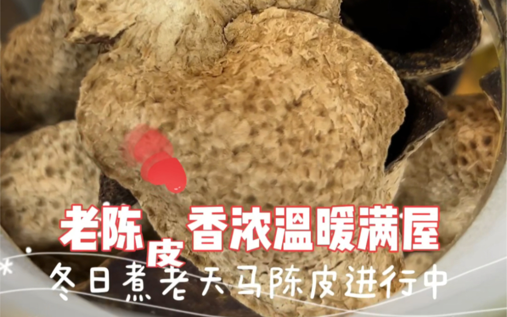 冬冷煮老天马陈皮,陈皮香浓甜温暖满屋,正宗天马陈皮,香甜不苦,耐煮...