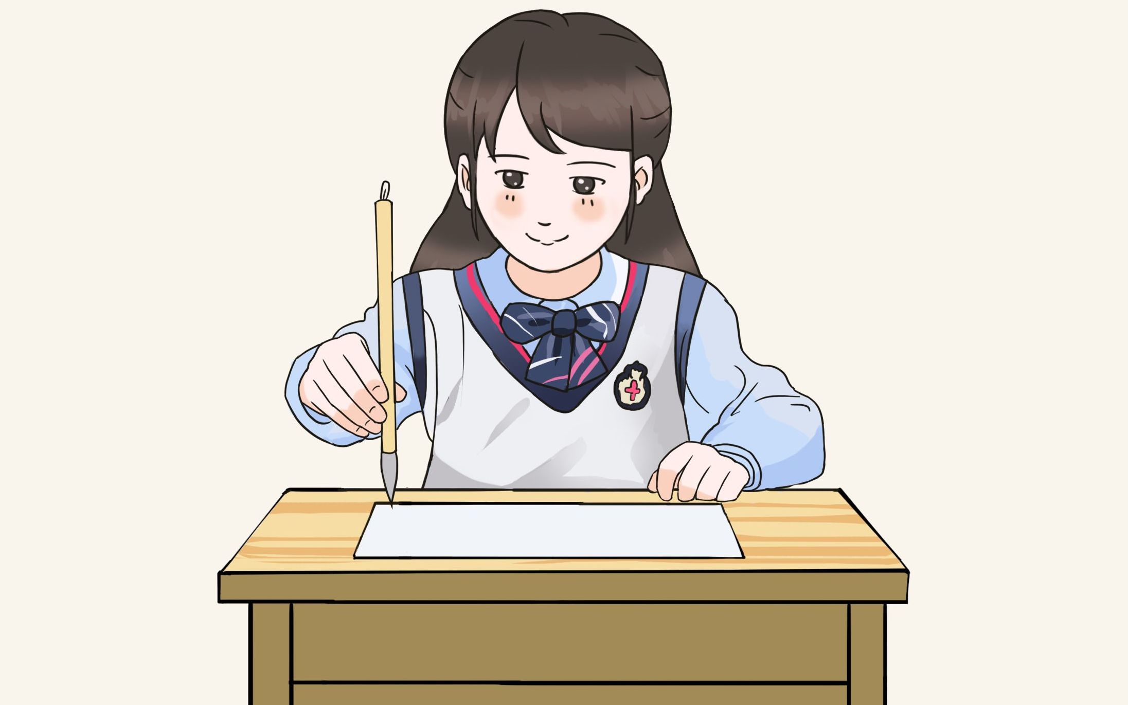 漫解书法正确握笔和坐姿音乐版