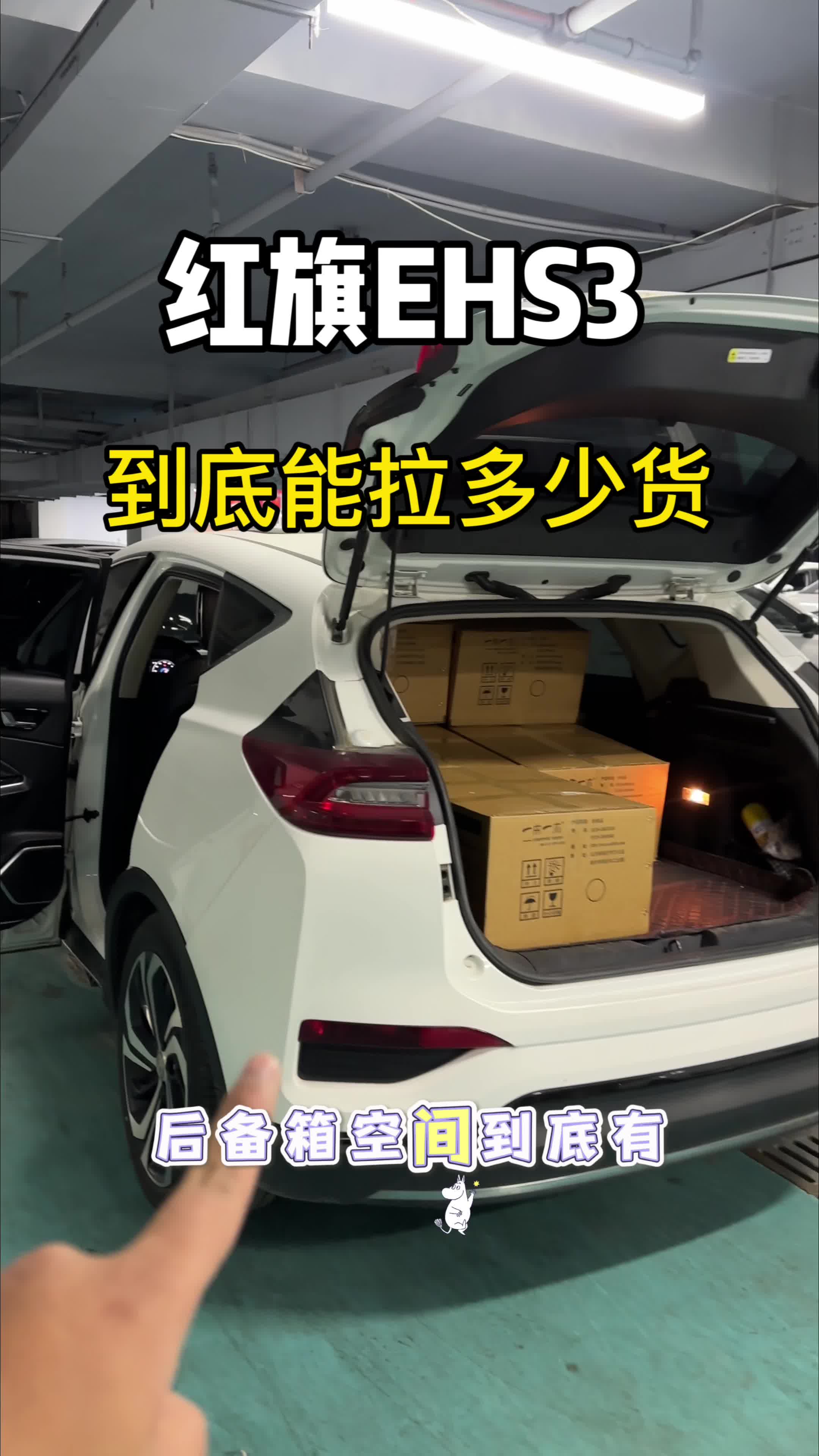 红旗EHS3到底能拉多少货#汽车知识 #新能源 #商务车 #性价比超高 #...