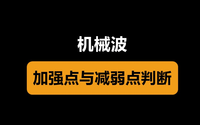 机械波 | 波的叠加与加强点和减弱点的判断