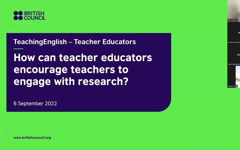 ...engage with research? 教师教育者如何帮助教师参与教学研究?