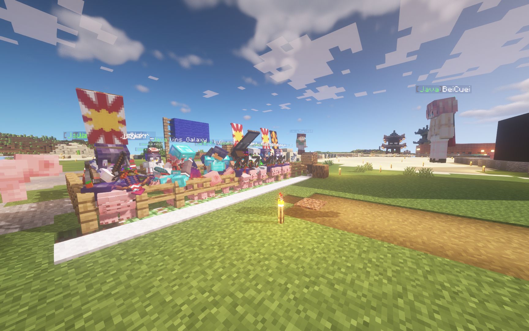 「我的世界」骑 猪 大 赛