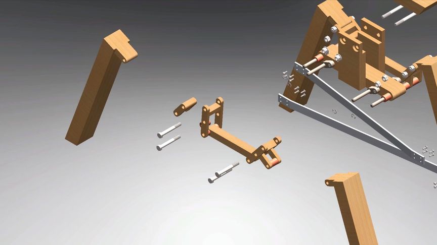 SolidWorks运动仿真,懒人式自动桌子,这个你肯定没见过