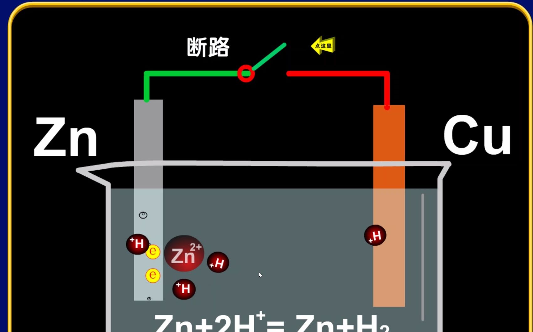 铜锌原电池 原理 动画