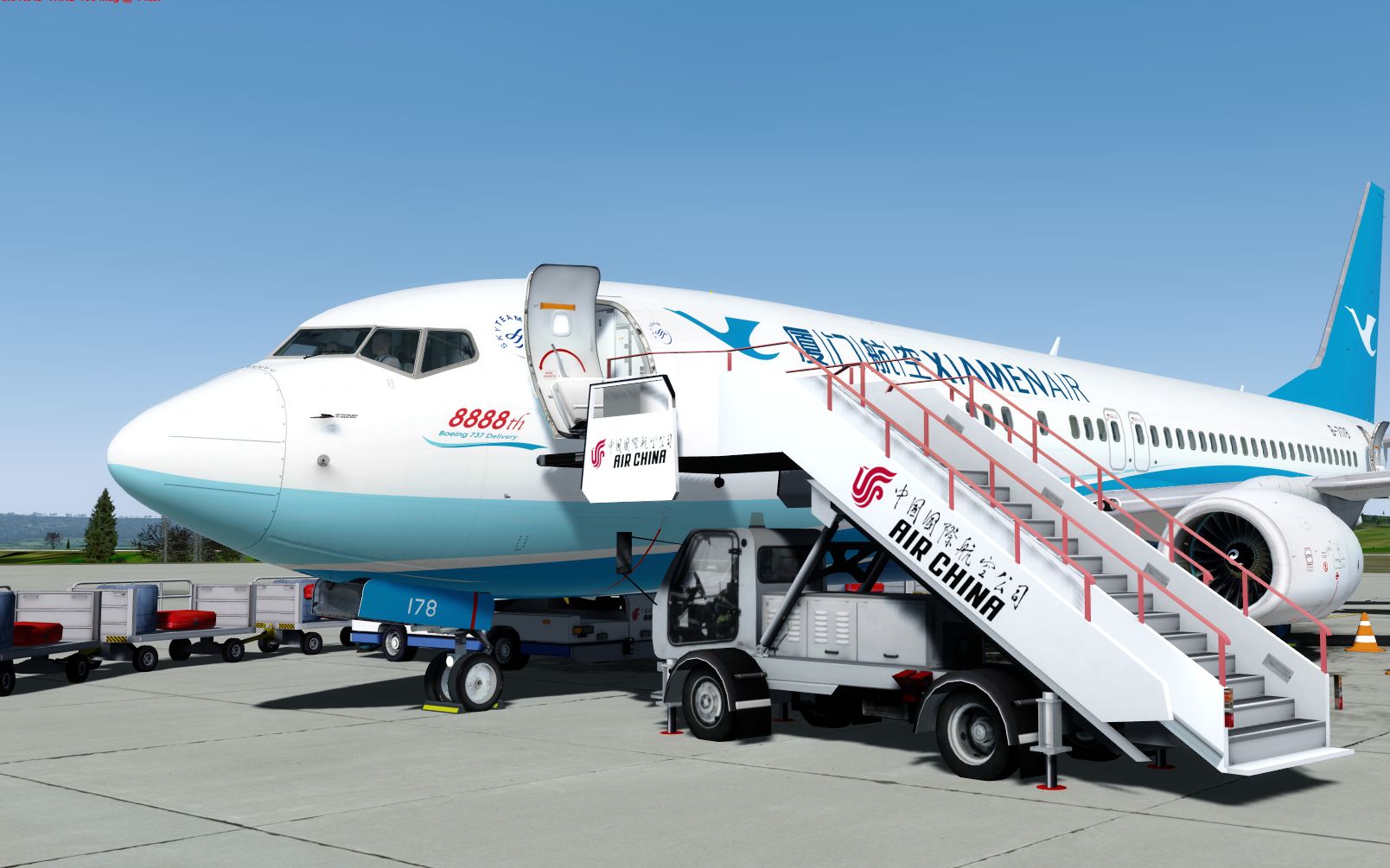模拟飞行 厦航B738 MF8327 落地十堰武当山机场