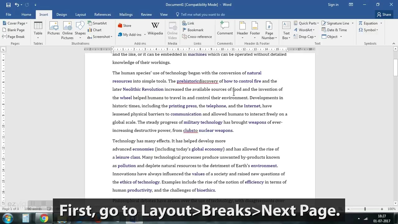 【油管搬运】Word书名页如何取消页码