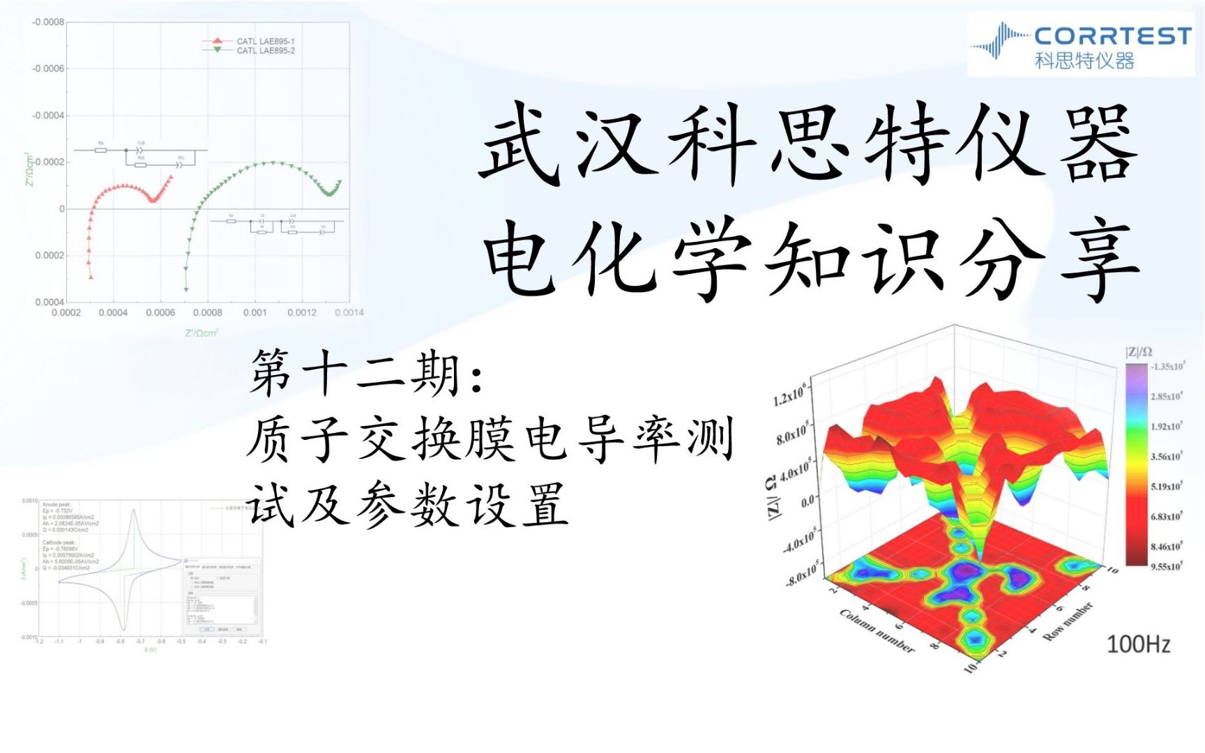 科思特电化学知识第12期-质子交换膜电导率测试及参数设置