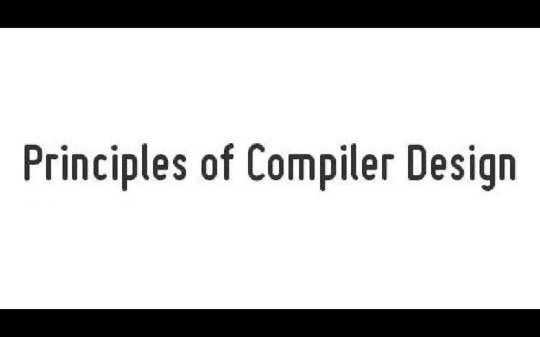 Principles of Compiler Design(无字幕):编译器设计原则 - Swarthmore ...