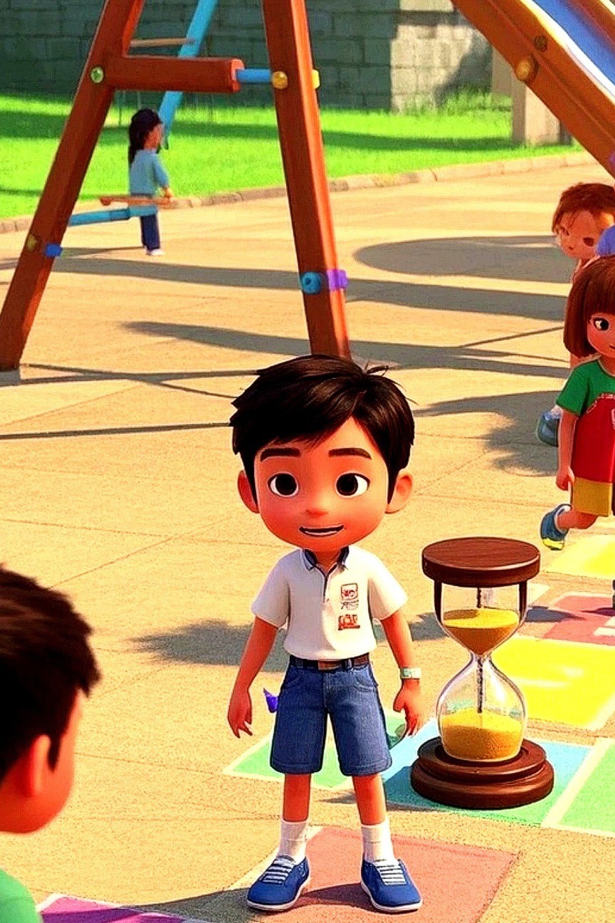 儿童动漫,小沙漏计时慢,把一分钟拉成一年