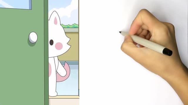 看动画,画动画人物:调皮的大漂亮外星人!