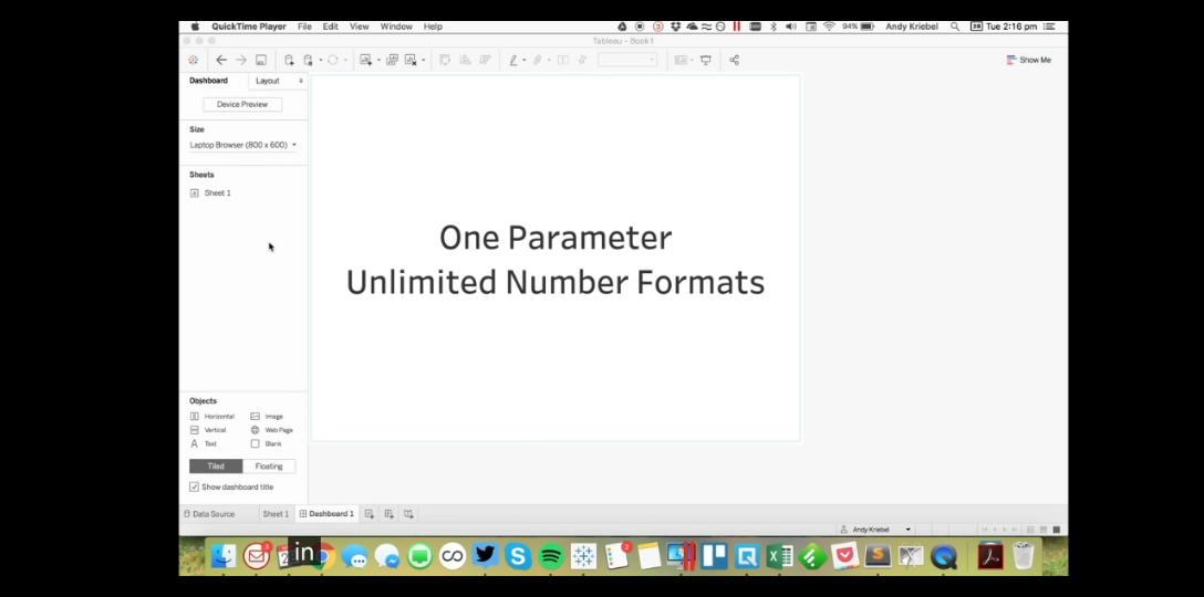 TableauTips044:How to Use One Parameter With Unlimited Formats