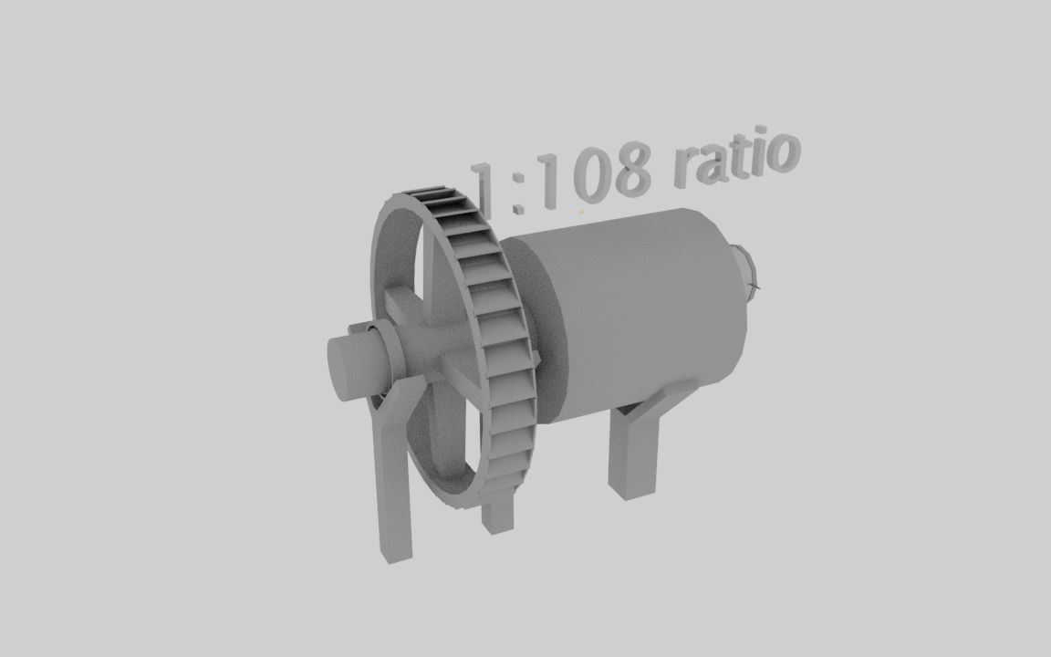 1:108传动比水车