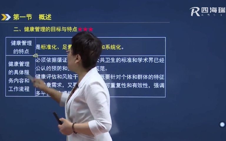 四海瑞德健康管理师,健康管理的目标与特点