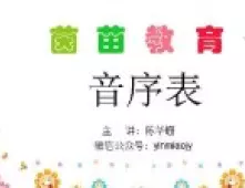 一年级音序表,声母呼读法