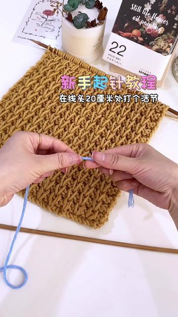 新手织围巾起针详细教程来啦!让你一看就能学会的那种
