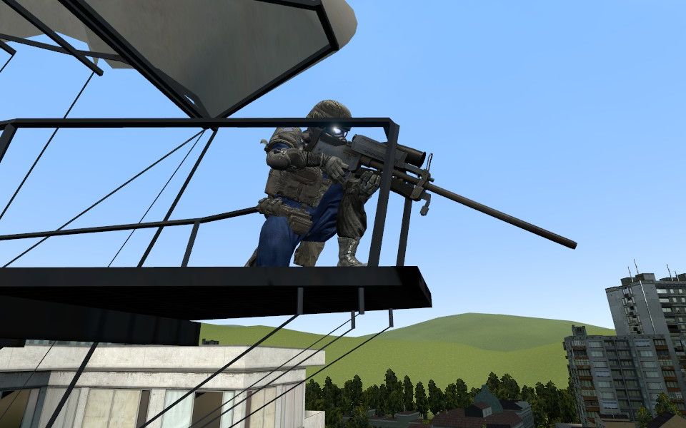 【GMOD】模组推荐:完全基于原版的联合军狙击手_单机游戏热门视频