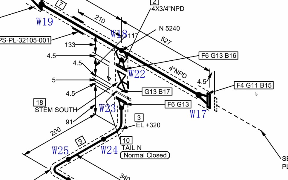 化工管道,单线图轴测图,分析讲解