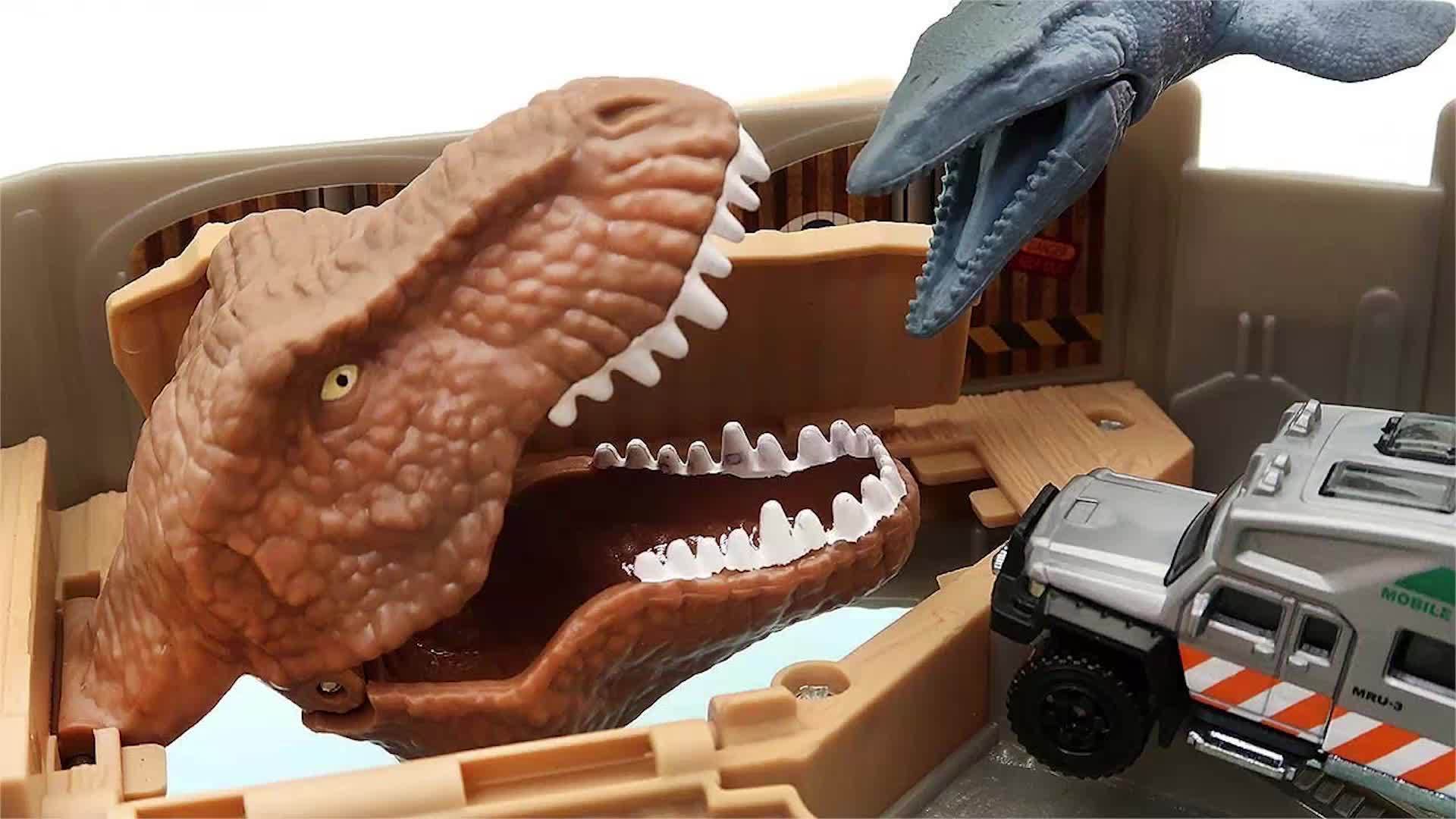 玩有趣的恐龙世界玩具,认识恐龙,儿童玩具早教启蒙视频