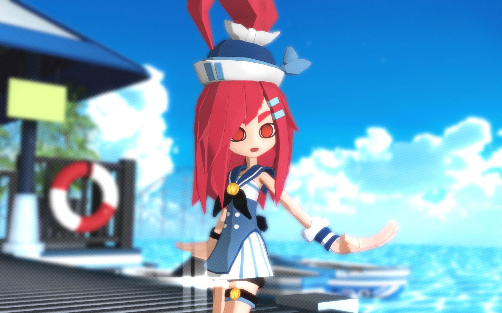 【凹凸世界MMD/手游皮肤】艾比清凉一夏(o°ω°o)「Everyday」-...