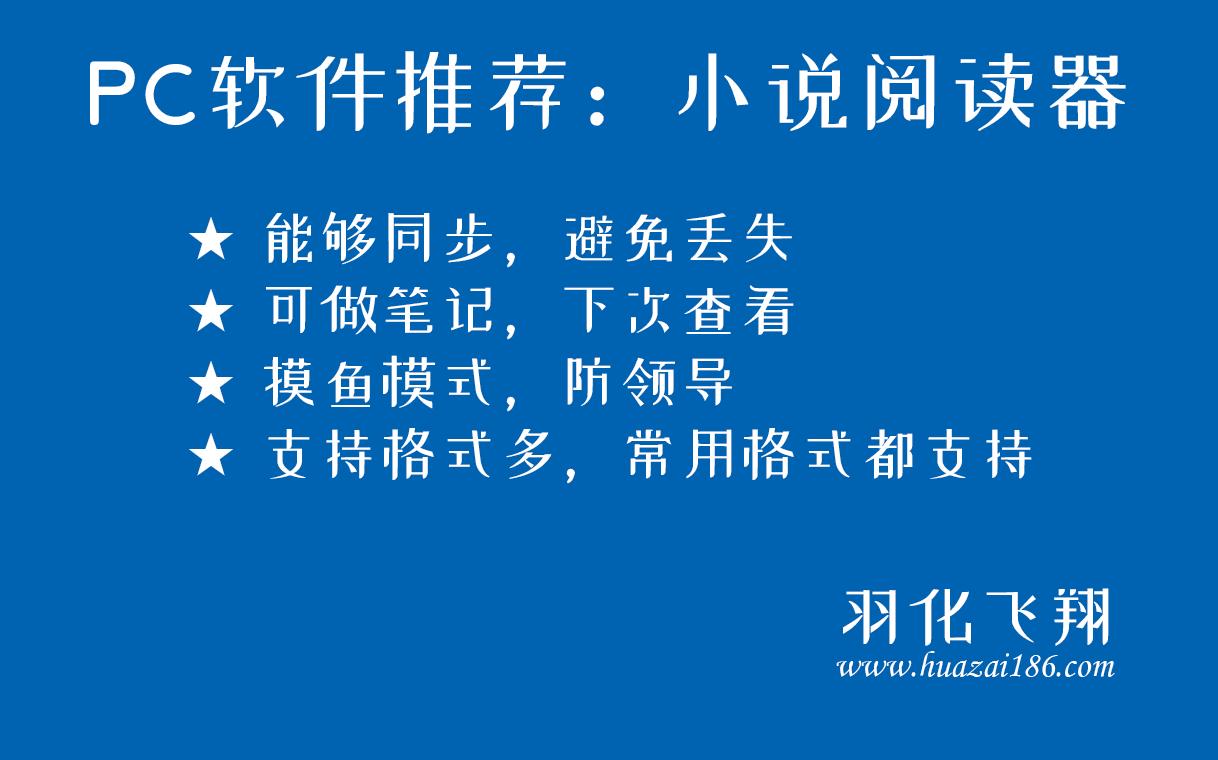 【PC软件推荐】【小说阅读器】功能强大,体验极佳,还能上班摸鱼看...