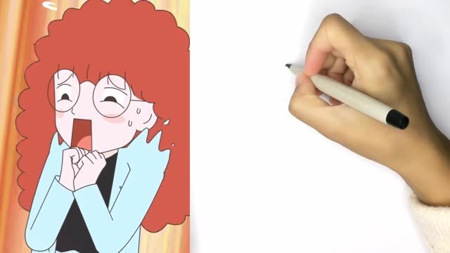 看动画,画动画人物:教室里面有老鼠
