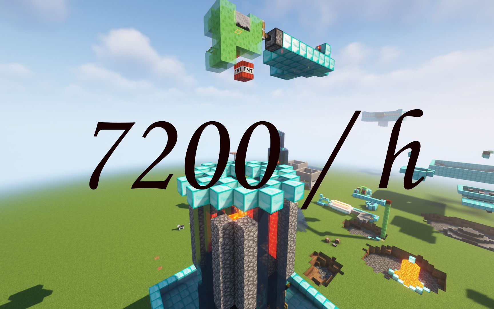 全自动刷石机 我的世界Minecraft 空岛生存_我的世界