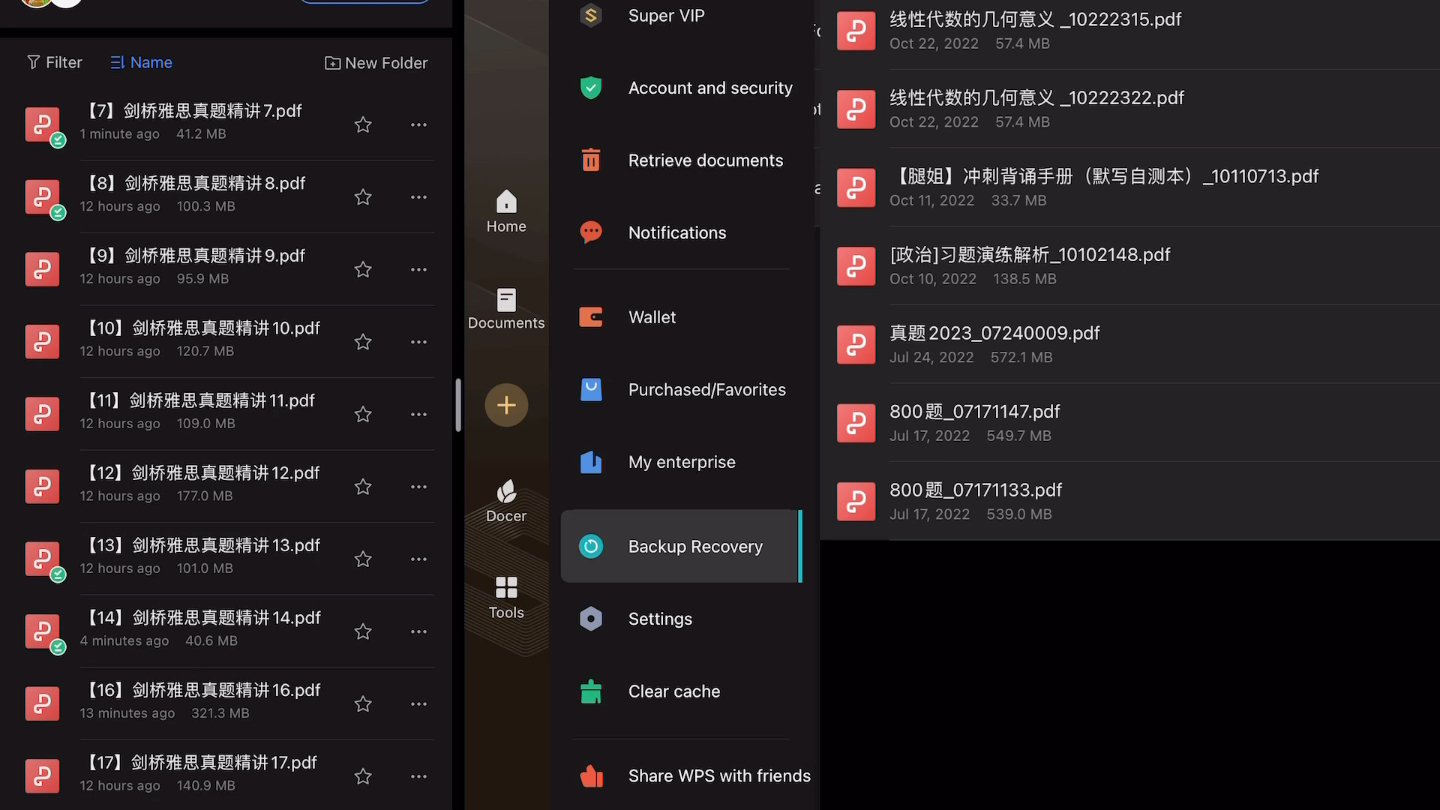 wps文件瘦身位置