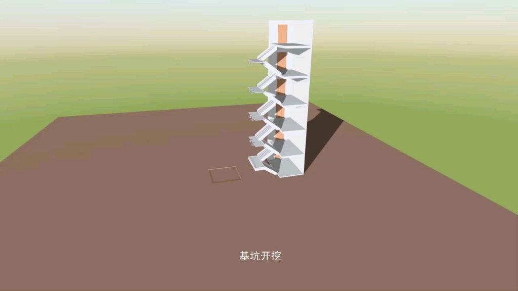 钢结构电梯井道框架整体吊装