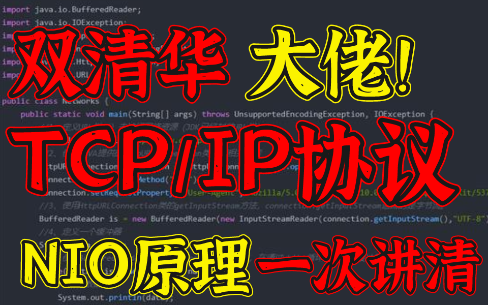 大学4年都没学会的【TCP/IP协议丨IO/NIO原理丨Redis/Netty】,被两位...