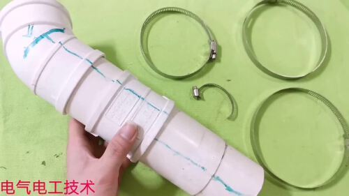 PVC管卡不够长怎么办?教你好方法,用多长就可以接多长,真方便