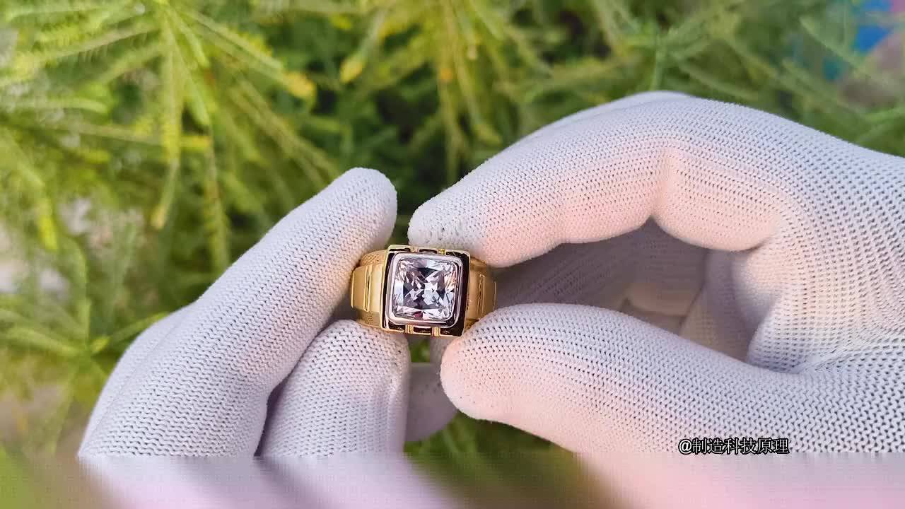 钻石戒指制作步骤 #黄金 #私人制定 #首饰改款 #钻戒ߒ� #黄铜戒指男