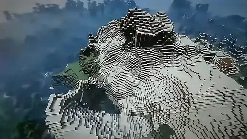 MC我的世界:盘点第一弹,关于MC的那些奇怪地图种子!