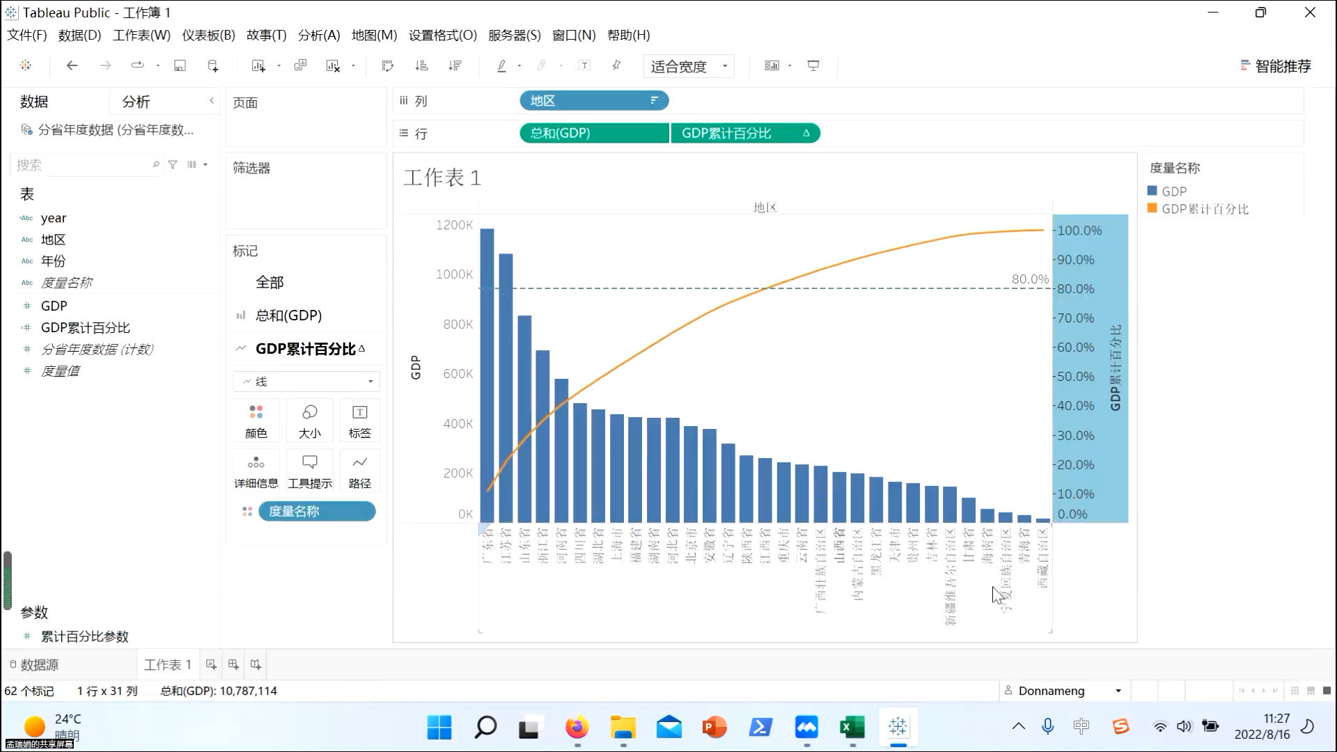 Chap3 创建帕累托图并添加参考线