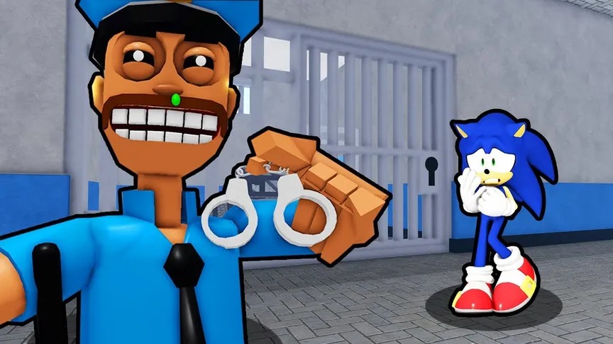 Roblox越狱模拟器:小飞象地牢大冒险!烤鸡大战机器人狱警!