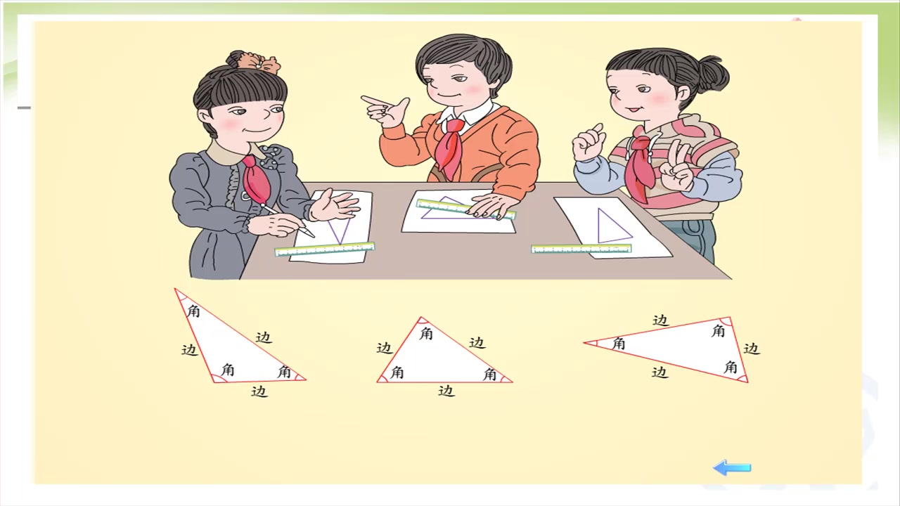 人教版数学四年级下册5.1《三角形的认识》