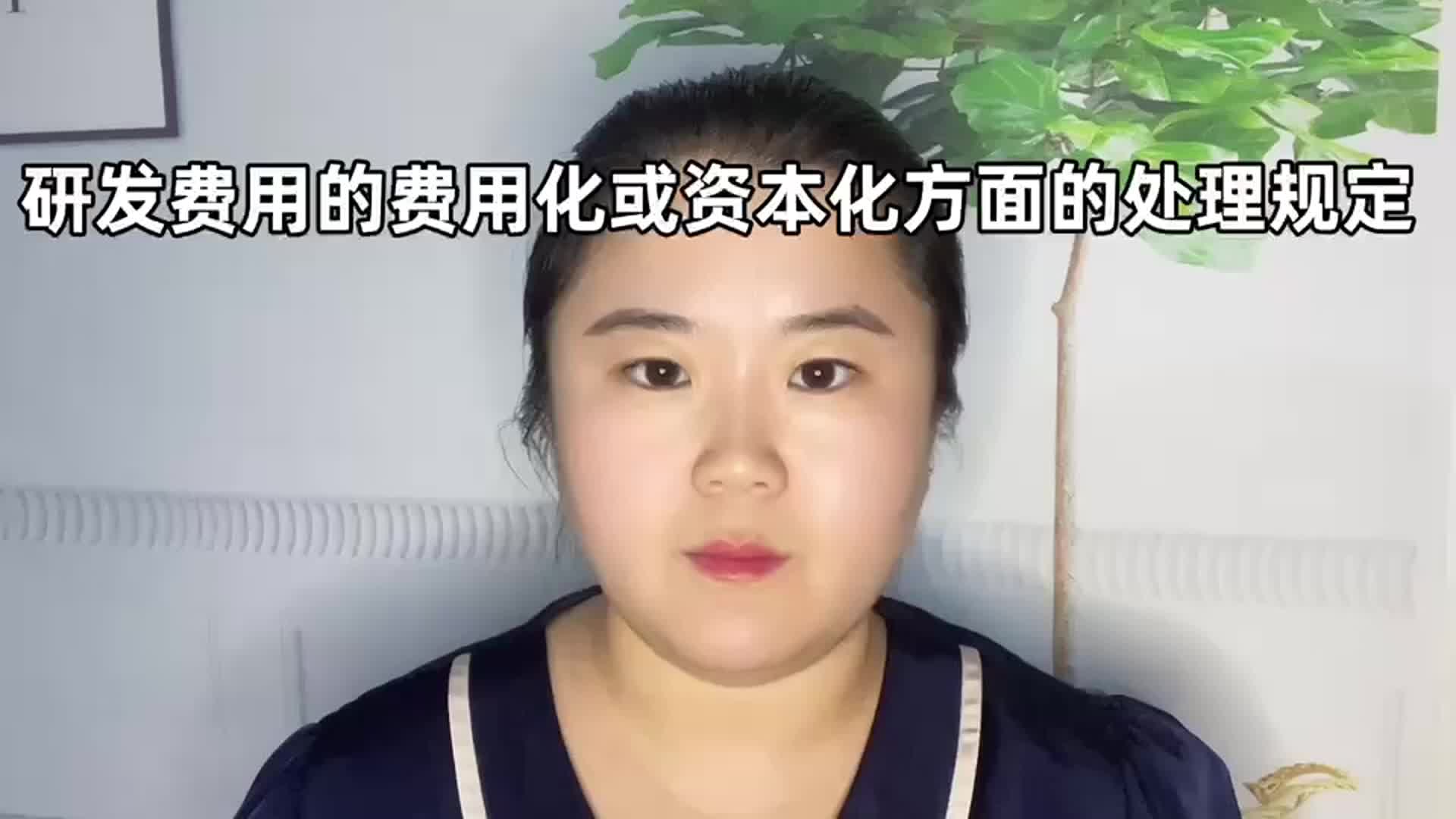 研发费用的费用化或资本化方面的处理规定