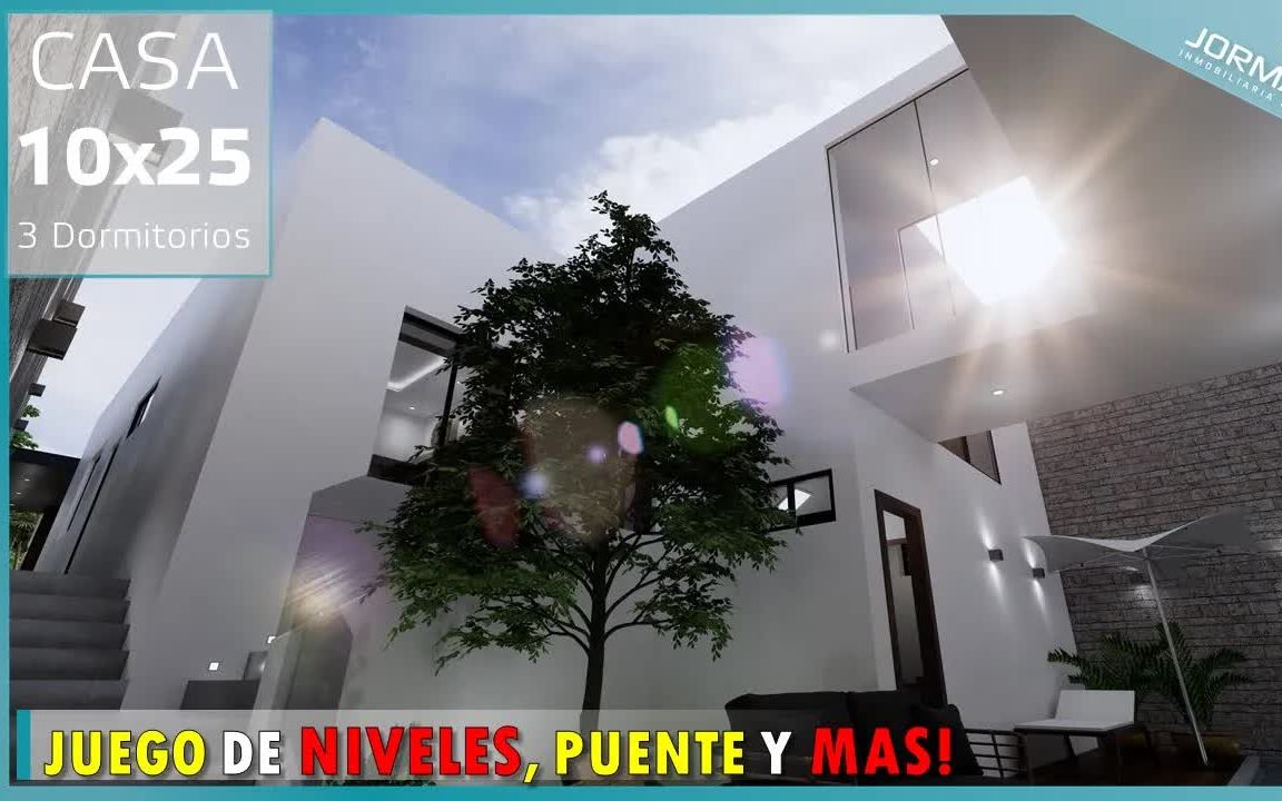 【别墅设计】 10x25,面积 248 平方米 | Jorman S.A. Planos de Casas ...