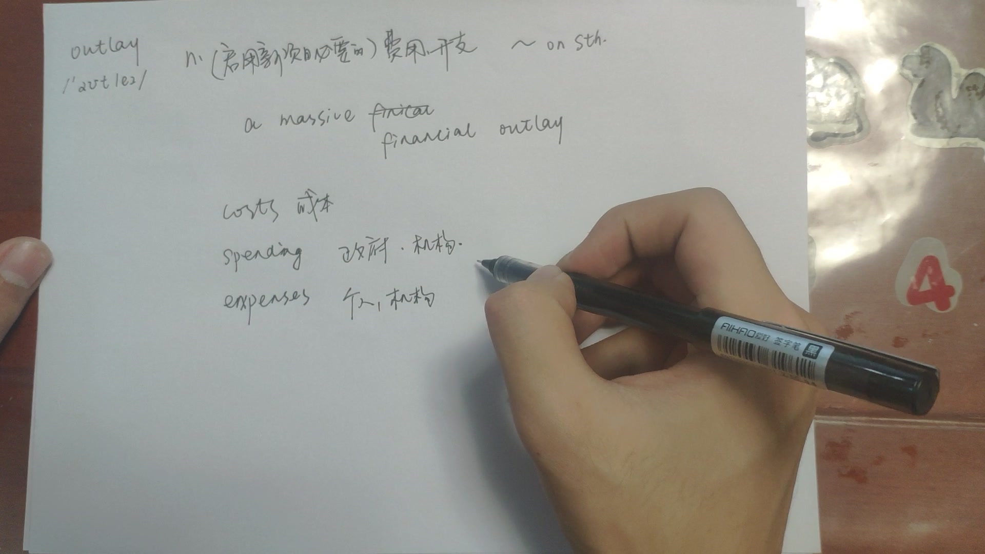 【单词078】outlay用法详解