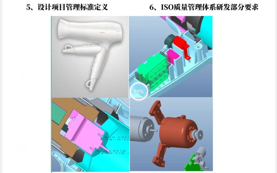 proe/creo25K小家电结构设计工程师吹风机设计分享