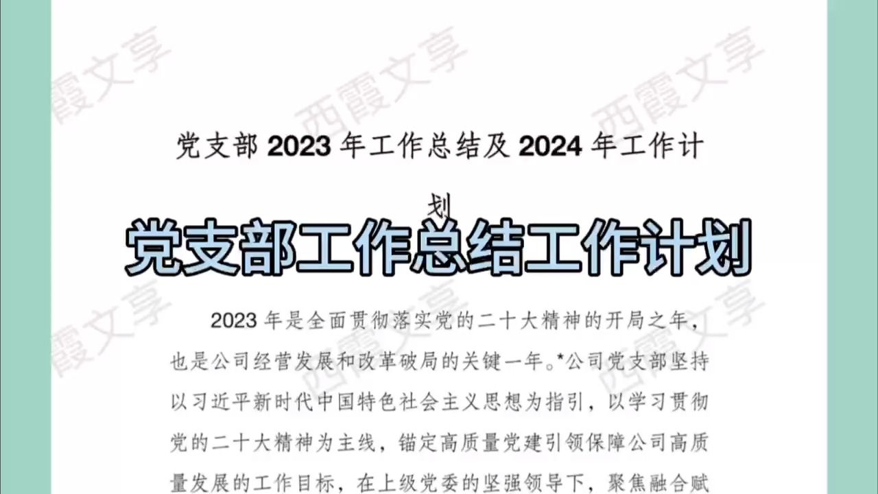 党支部2023年工作总结及2024年工作计划