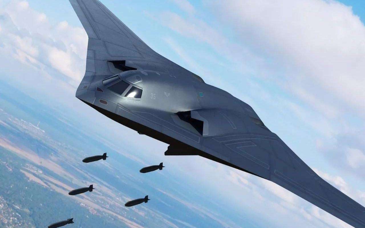 超近距离实拍B2轰炸机日常作业