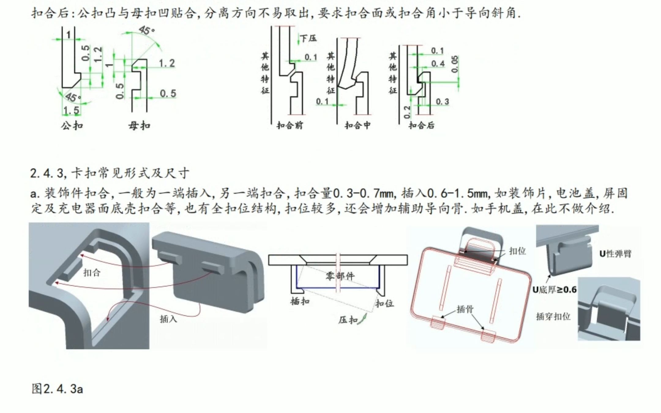 PROE/CREO工程师都必懂的塑胶产品结构设计卡扣!