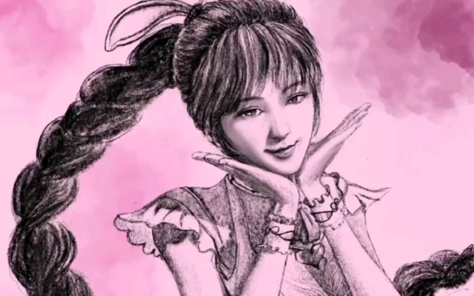 可爱的斗罗美女小舞～板绘素描画