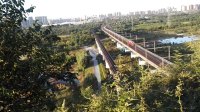 K261次(北京西 - 汉中)通过西长线永定河大桥 郑局郑段HXD1D-0642