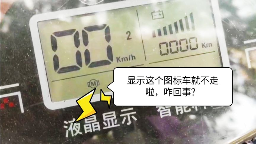 电动车抖了下,仪表显示一个图标车不走了,咋办?来看师傅教你修